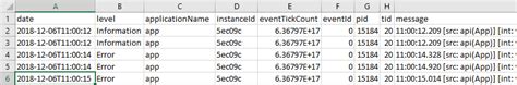Net ASP Net Core 2 1 Log Layout In Azure Diagnostics Blob Storage