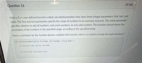 Solved Write A C User Defined Function Called
