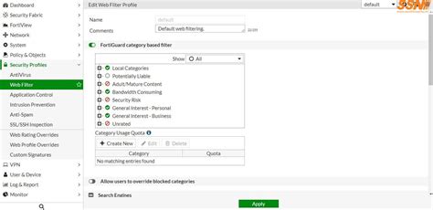 Cấu Hình Web Filter Và Override Trên Fortigate