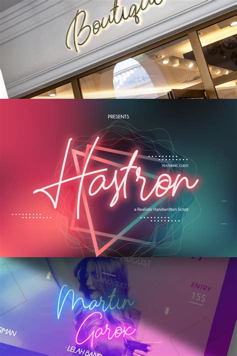 hastron neon monoline script font 83994