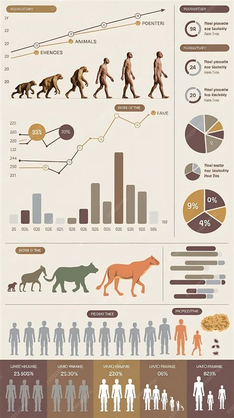 Infographic Elements Bar And Line Charts Percents Pie Charts Steps Options Timeline People