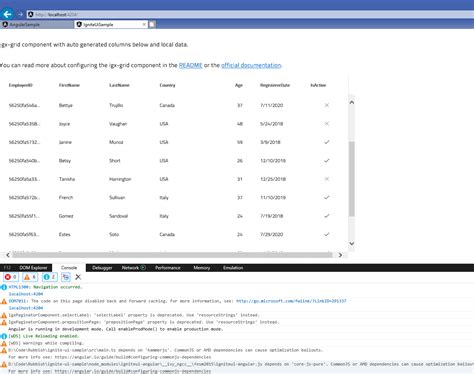 Igx Grid Cannot Work In Ie11 · Issue 7946 · Igniteuiigniteui Angular · Github