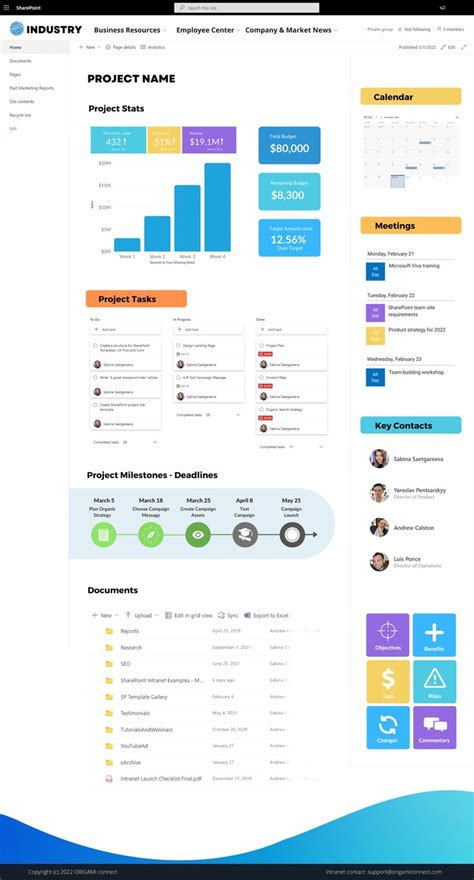 7 Great Sharepoint Site Templates — Origami Sharepoint Template Site