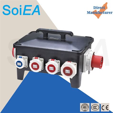 24 Mobile Waterproof Socket Box Portable Distribution Board With Ce Surface Mounted Industrial