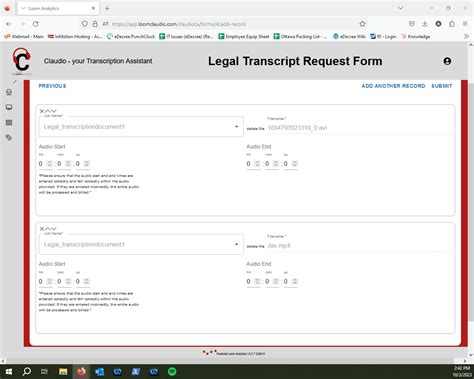 How Does The Claudio Advanced Transcript Request Form Work