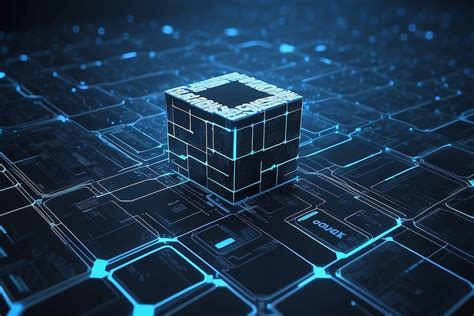 blockchain network concept distributed ledger technology block chain text and computer