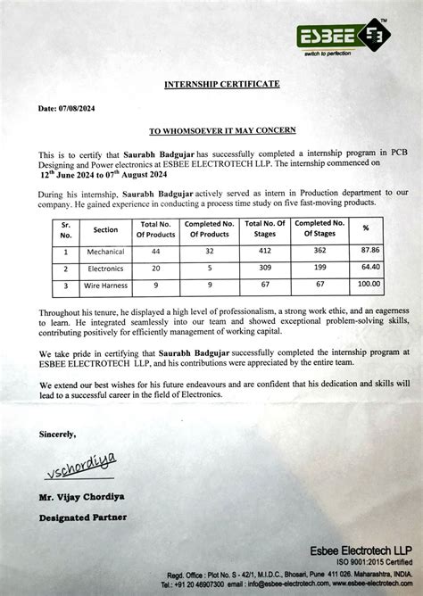 saurabh badgujar on linkedin 💫successfully completed my internship
