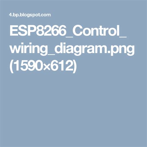Esp8266 Control Wiring Diagram
