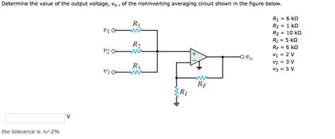 Solved Determine The Value Of The Output Voltage V0 Of