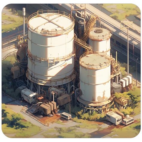 Premium Photo Isometric Rust Factory
