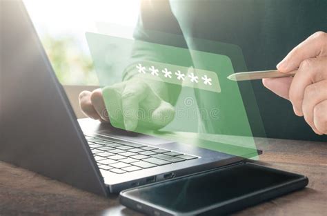 Personal User Account Access Password Input Field On A Computer Monitor