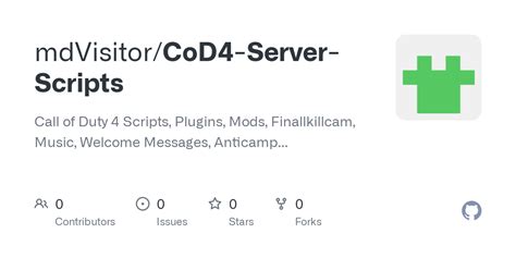 github mdvisitor cod4 server scripts call of duty 4 scripts plugins mods finallkillcam