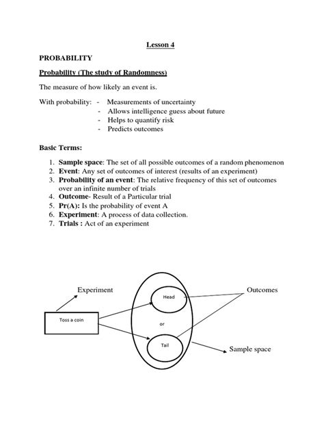 Lesson 4 Proability Download Free Pdf Probability Applied Mathematics