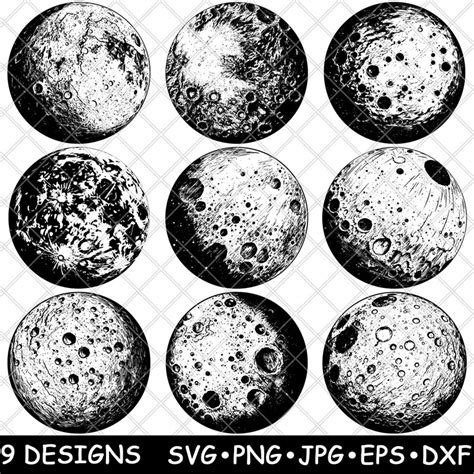 Full Moon Stencil Etsy