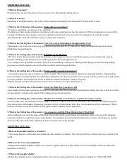 ECON Pdf CHAPTER ECON What Is Economics Examining How Society Allocates Its