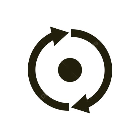 A Vector Depicting A Rotating Arrow Around A Central Point Vector