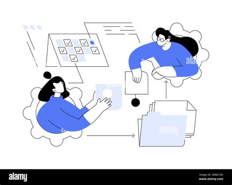 Job Sharing Abstract Concept Vector Illustration Stock Vector Image And Art Alamy