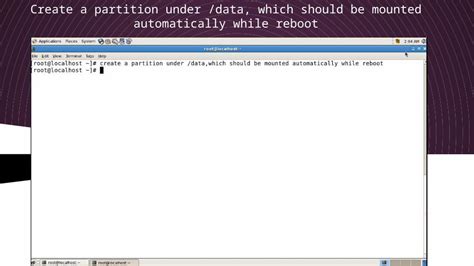 PPTX Create A Partition Which Mount Automatically While Rebooting System In Centos DOKUMEN TIPS