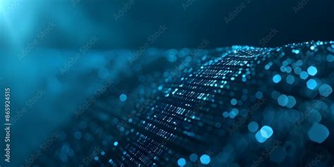 Cyberspace Background Featuring AI Neural Networks And Internet Binary Elements Concept