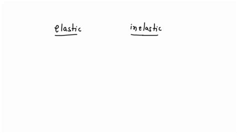 SOLVED How Would You Determine If A Collision Is Elastic Or Inelastic