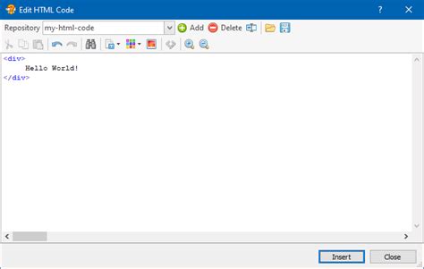 Inserting Html Code To A Help Topic