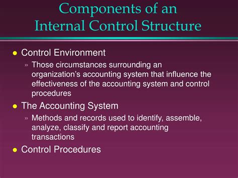 Ppt Internal Control Structure Powerpoint Presentation Free Download Id404720