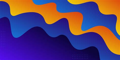 Blue And Orange Wave Theme Background Overlapping With Background For Graphic Design Eps10