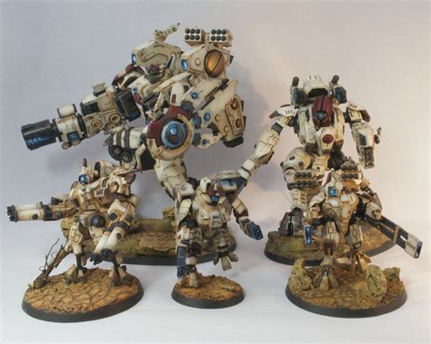 Tau Battle Suits Miniature