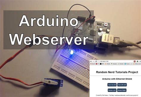 Arduino Webserver Control Arduino Ethernet Shield Arduino Projects