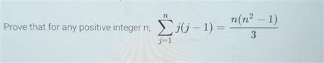 Solved N Prove That For Any Positive Integer N Nn2 1