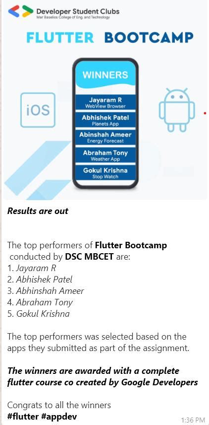 Dscmbcet Flutter Abhishek Patel