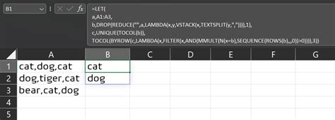 excel find similar and different word in cell value stack overflow