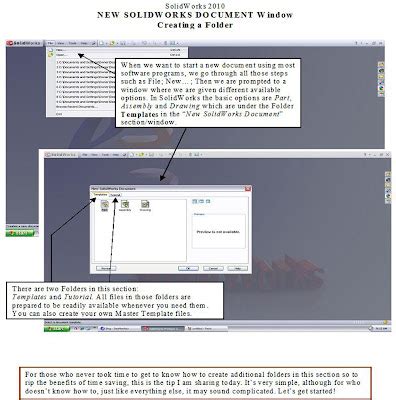 CAD Crusader SOLIDWORKS Tips New SolidWorks Document Adding A Folder
