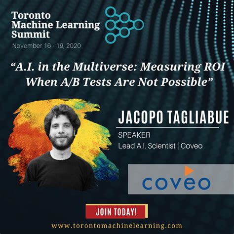Jacopo Tagliabue On Linkedin Ai Tmls2020 Ai Coveo Nlp
