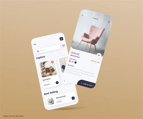 Premium Psd App Interface Mockup On Phone Display