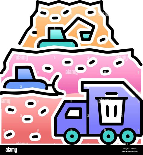 Garbage Mountain Icon Landfills Symbol Stock Vector Image And Art Alamy