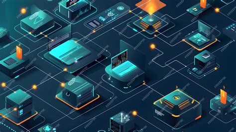 Visualization Of Connected Iot Devices And Big Data Platform Premium Ai Generated Image