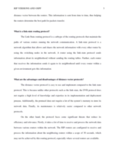 Solution Rip Versions And Ospf Studypool