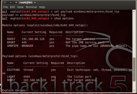 Setup Metasploit Payload Binarytides