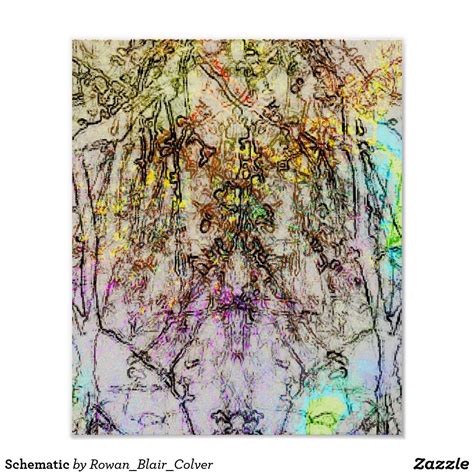 Schematic Digital Art Poster Posters Art Prints Poster Art