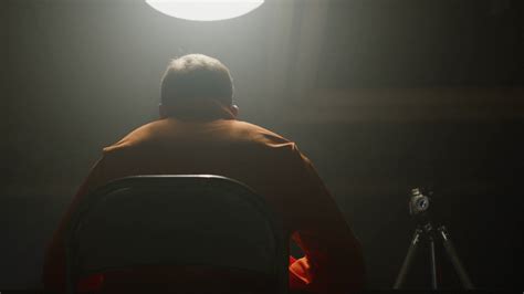 Camera Recording Interrogation With Criminal Stock Footage Sbv