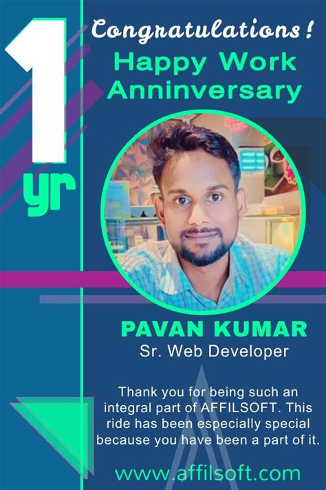 Pavan Kumar On Linkedin Thank You Affilsoft And My Colleague Wishing On My Work Anniversary
