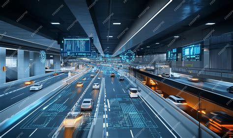 Smart Traffic Management System Using Realtime Data Premium Ai Generated Image