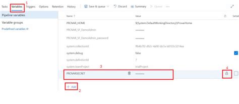 microsoft azure pipelines secrets configuration provar