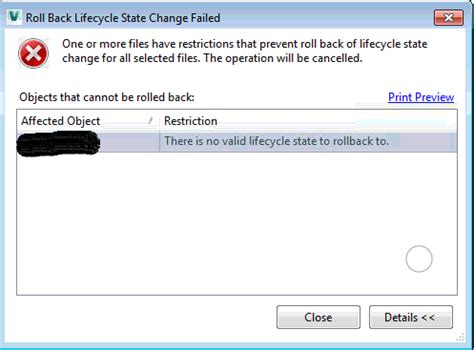 There Is No Valid Lifecycle State To Rollback To When Using Rollback Lifecycle State Change