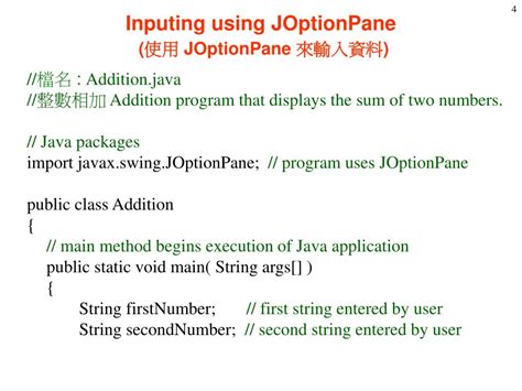 Ppt Introduction To Java Programming Lecture 4 Using Joptionpane Powerpoint Presentation Id