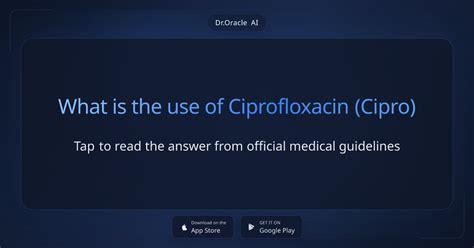 What Is The Use Of Ciprofloxacin Cipro