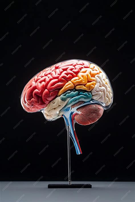 Crosssectional View Of The Human Brain Showing The Cerebral Cortex And Subcortical Structures