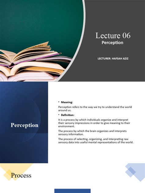 lecture 6 perception pdf perception experience