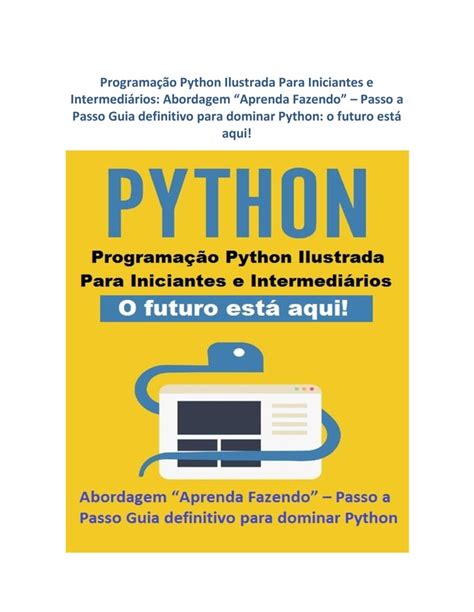 programação python ilustrada para iniciantes e intermediários